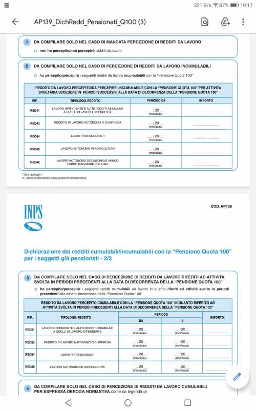 PENSIONE QUOTA 100 AP140 INPS E AP 139 QUANDO E CHI LI DEVE PRESENTARE ...